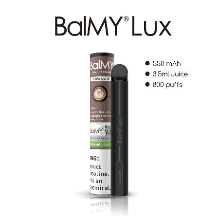 China Wholesale Balmy LUX 800 puffs disposable vape device pod on ...