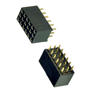 China 1.27mm Female Connector Gold Plated Straight SMT type on Global ...