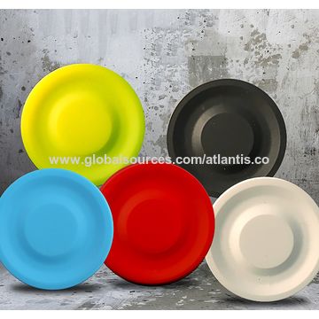 China Silicone Soft Foldable Frisbee Plate Playing Flyer Disc Saucer ...