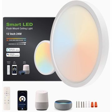 China Smart LED Ceiling Light Flush Mount Dimmable WiFi APP & Remote ...