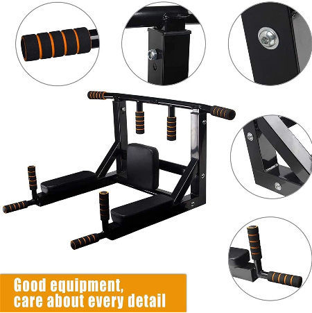 Pull Up Bar Stand,Adjustable Home Use Body Workout Pull Up Bar Wall ...