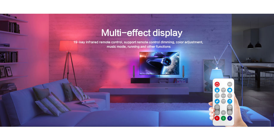 China Smart wifi+bluetooth led ambient light controlled by mobile app ...