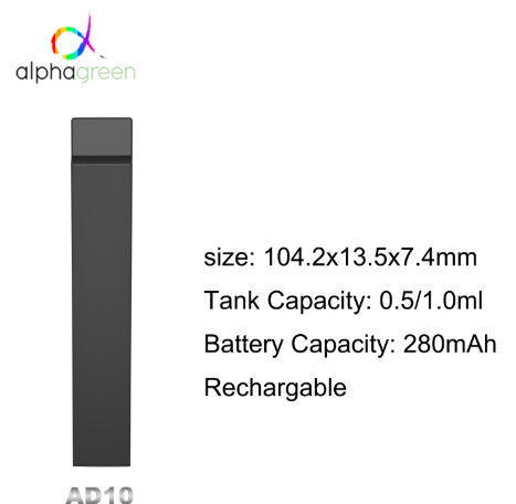 China Wholesale Vape AD10-B Flat Tip Delta-8 THC Disposable Vape Pen on ...