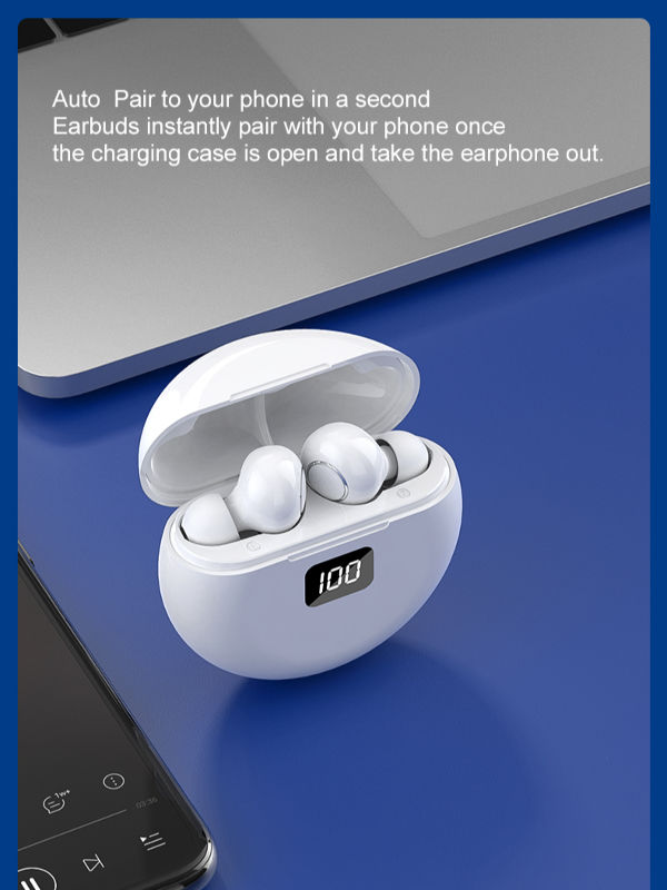 China Round case TWS Mini ture Wireless Earphone TWS 5.0 Headphone on ...