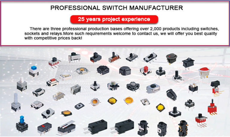 China Tact switch, 4PINS SMD 6*6mm rubber knob on Global Sources,Push ...