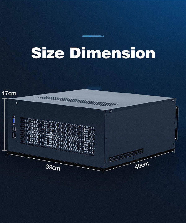 China Ethloong L2 ETH Ethereum mining rig RX580 blockchain 8 GPU miner ...