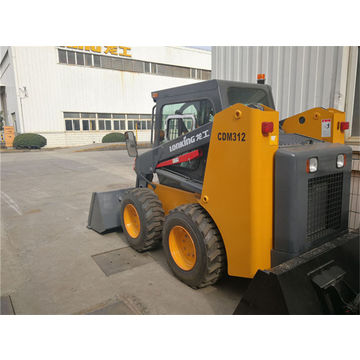 China New 1230kg Skid Steer Loader CDM312 Lonking Mini Loaders Wheel ...