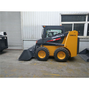 China New 1230kg Skid Steer Loader CDM312 Lonking Mini Loaders Wheel ...