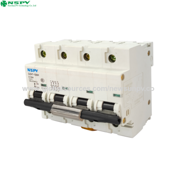 China 1-4P AC MCB circuit breaker C type 16-125A Rated current ...