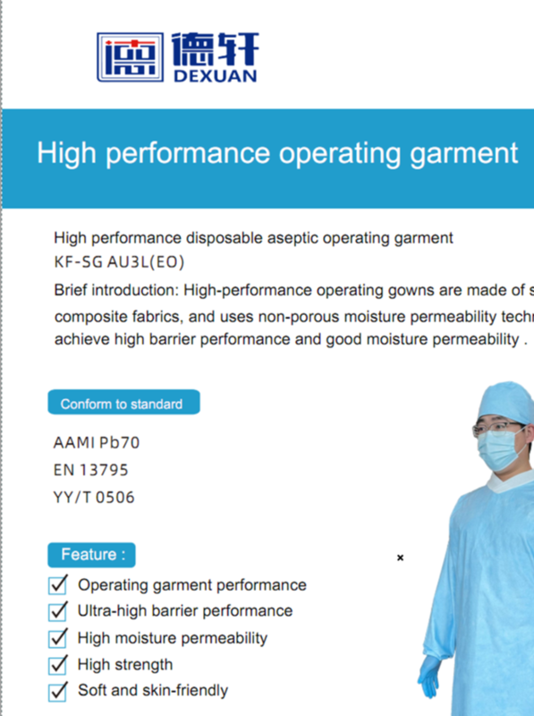 Hospital ppe medical disposable protective surgical isolation gowns ...