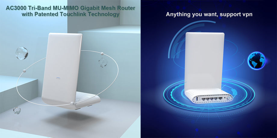 China AC3000 Tri-band WiFi RJ45 USB Port Home Network MU-MIMO Gigabit ...