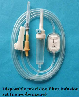 Disposable precision filter infusion set (non-o-benzene), disposable ...