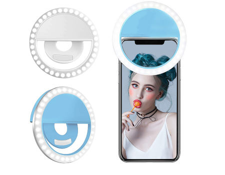 China Clip-on LED Selfie Ring Lamp Fill-in Light Selfie Enhancing Fill ...