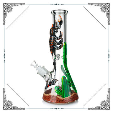 China New 13 Inches 7mm Thickness 3D Scorpion Beaker Glass Smoking ...