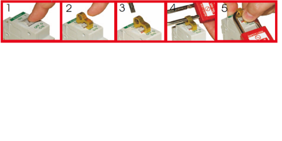 Aluminum alloy Miniature Circuit Breaker toggle lock dog shape high ...