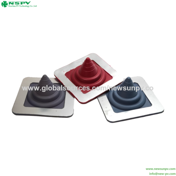 China Black/red/gray Roof Flashing pyramid fast suture of EPDM silicone ...