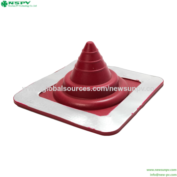 China Black/red/gray Roof Flashing pyramid fast suture of EPDM silicone ...