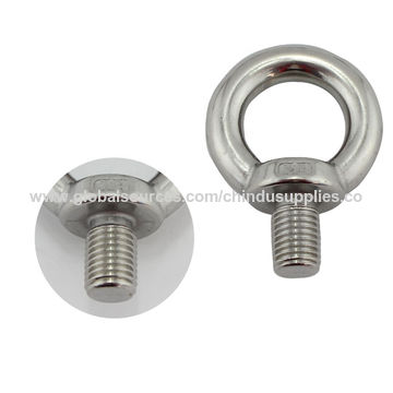 China Stainless Steel Eyebolt Lifting Eye Bolts Ring Screw Loop Hole ...