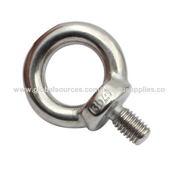 China Stainless Steel Eyebolt Lifting Eye Bolts Ring Screw Loop Hole ...