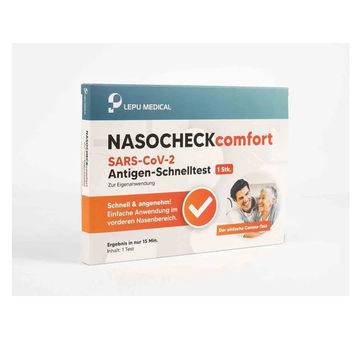 China Lepu NASOCHECKcomfort SARRS-CoV-2 antigen rapid self test on ...