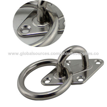 China High polished stainless steel marine grade diamond eye plate pad ...