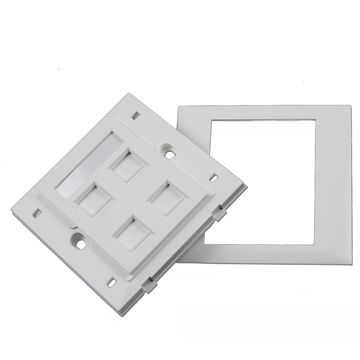 China 86 Type Dual port Modular Wall Plates Face Plate on Global ...