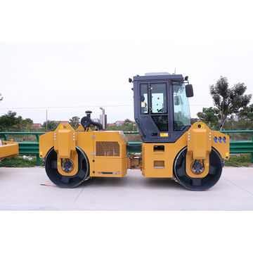 China Chinese small 10 ton Double Drum Road Roller XD103 with cabin on ...