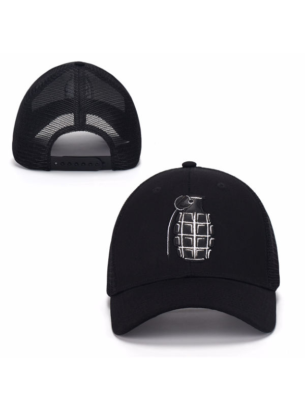 China High quality hand grenade patch embroidery baseball cap ...