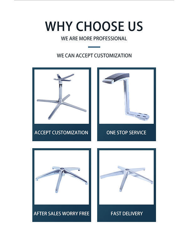 Five star wheel base pass aluminum legs for furniture stronger durable ...