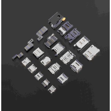 China 8PIN+switch Normally open SMT type Smart card connectors,smart ...