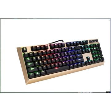 China Golden mechanical keyboard with RGB light,outemu switch,anti ...