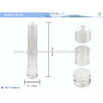 China Neck 20mm Cosmetic PET Preform10g 12g 15g 19g on Global Sources ...