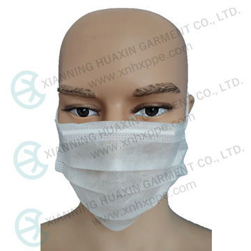 China Disposable Civilian Mask 3-Ply Blue Non-woven Breathable Face ...