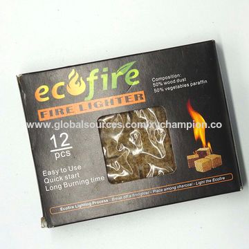 China Reliable Company of Solid Fuel Brown Wax and Sawdust cubes Fire ...