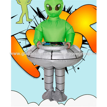 China Halloween funny scary flying saucer alien inflatable clothes ...