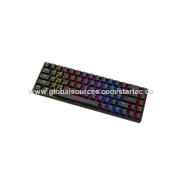 China Hotsale Mini 60% 68keys ultra compact Rainbow/RGB Mechanical ...