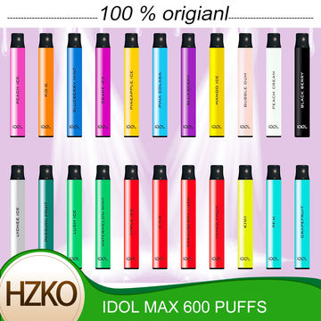 China E Cig 600puffs 5% Disposable Vapepen HZKO Idol Vape Ecigarettes ...