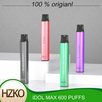 China E Cig 600puffs 5% Disposable Vapepen HZKO Idol Vape Ecigarettes ...
