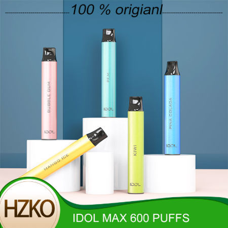 China E Cig 600puffs 5% Disposable Vapepen HZKO Idol Vape Ecigarettes ...