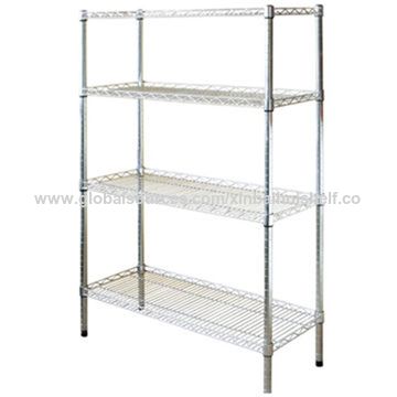 China 5 Tier Adjustable Wire Shelving Rack,Metal Heavy Duty Storage ...