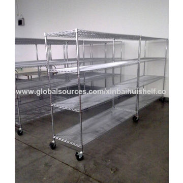 China 5 Tier Adjustable Wire Shelving Rack,Metal Heavy Duty Storage ...