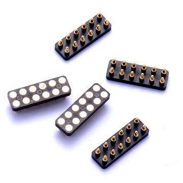 China High Current 12pin Precision Spring loaded connector 2*6 Pogo Pin ...