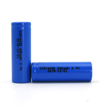 China Lithium ion cylindrical battery 14430 3.7V 650mAh rechargeable ...