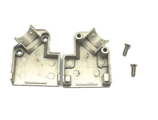 Customized supply D-sub 9 Pin Metal Hood 45 degree connector Zinc Alloy ...