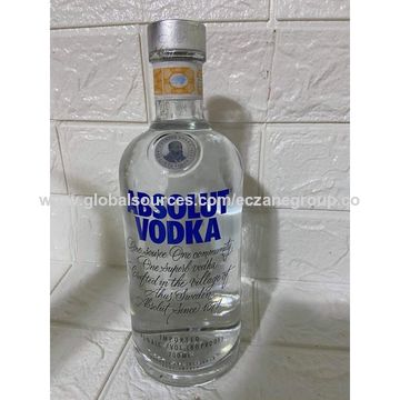 Canada Premium high quality 350ml 700ml clear glass absolute vodka ...