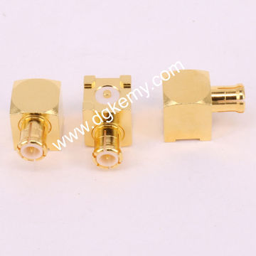 China MCX Male PCB RF Connector, MCX Right Angle R/A Plug for SMD SMT ...