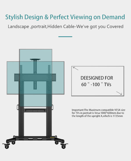 China AF100 Factory Direct SalesTelevision Stands Vertical floor TV ...