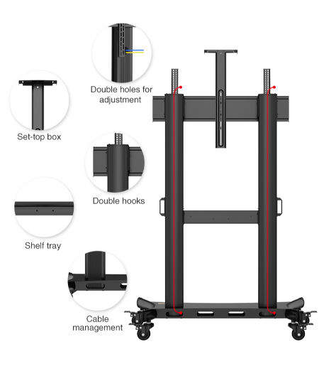 China AF100 Factory Direct SalesTelevision Stands Vertical floor TV ...