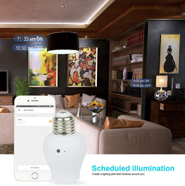 China Smart Light Bulb Socket Adaptor Wifi Alexa Google Assistant ...