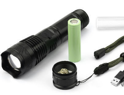 Westinghouse Aluminum Flashlight 18650 Lithium Battery Rechargeable ...
